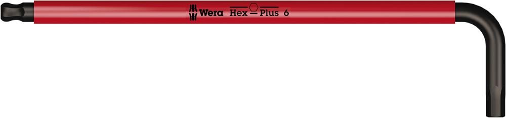 Sexkantnyckel med kula, 6mm, multicolor