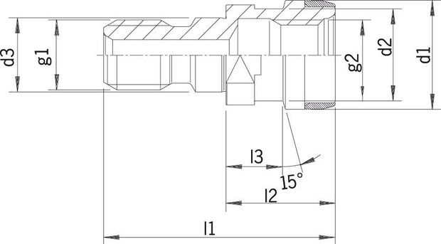 Dragtapp SK40 - M16, innergänga M16